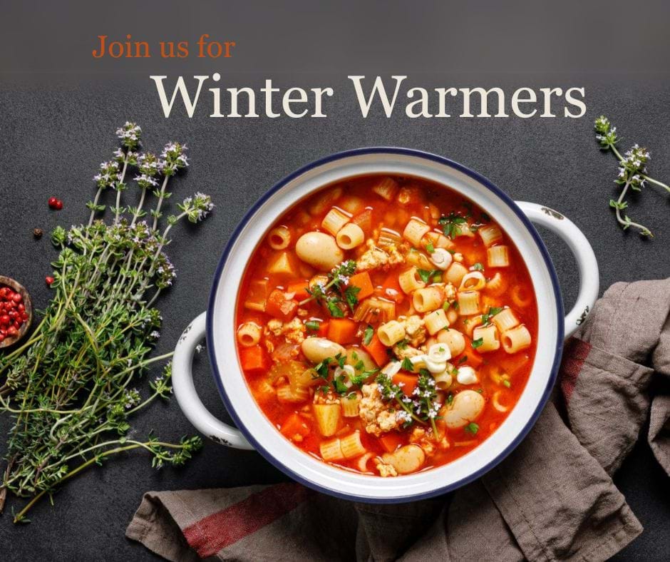 Join us for a winter warmers lunch at Rivervue.